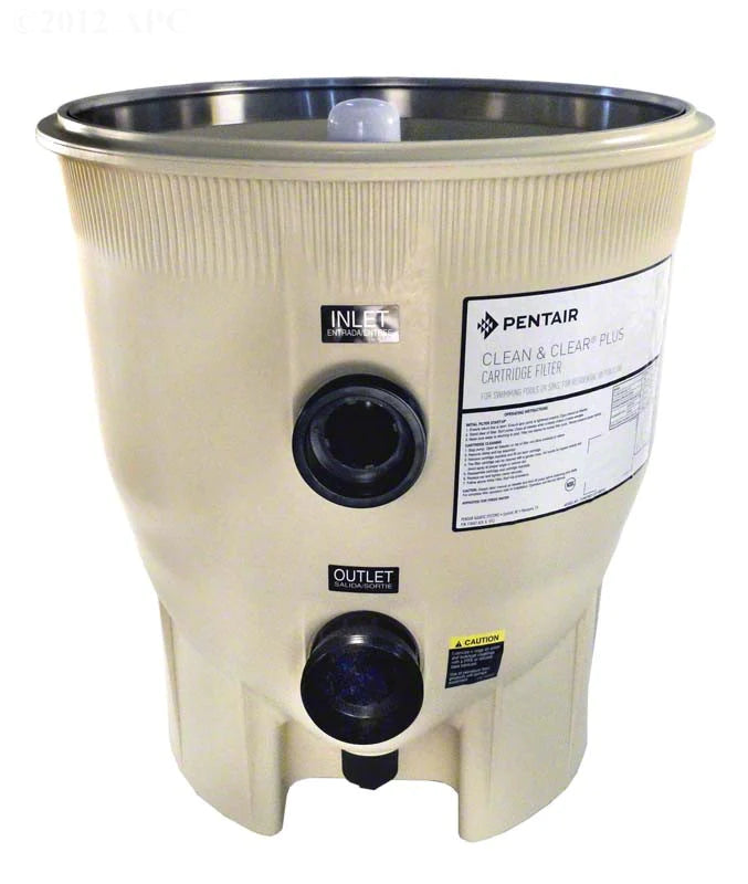 PENTAIR Clean and Clear® Plus Quad Filter Almond Bottom Tank Assembly ...