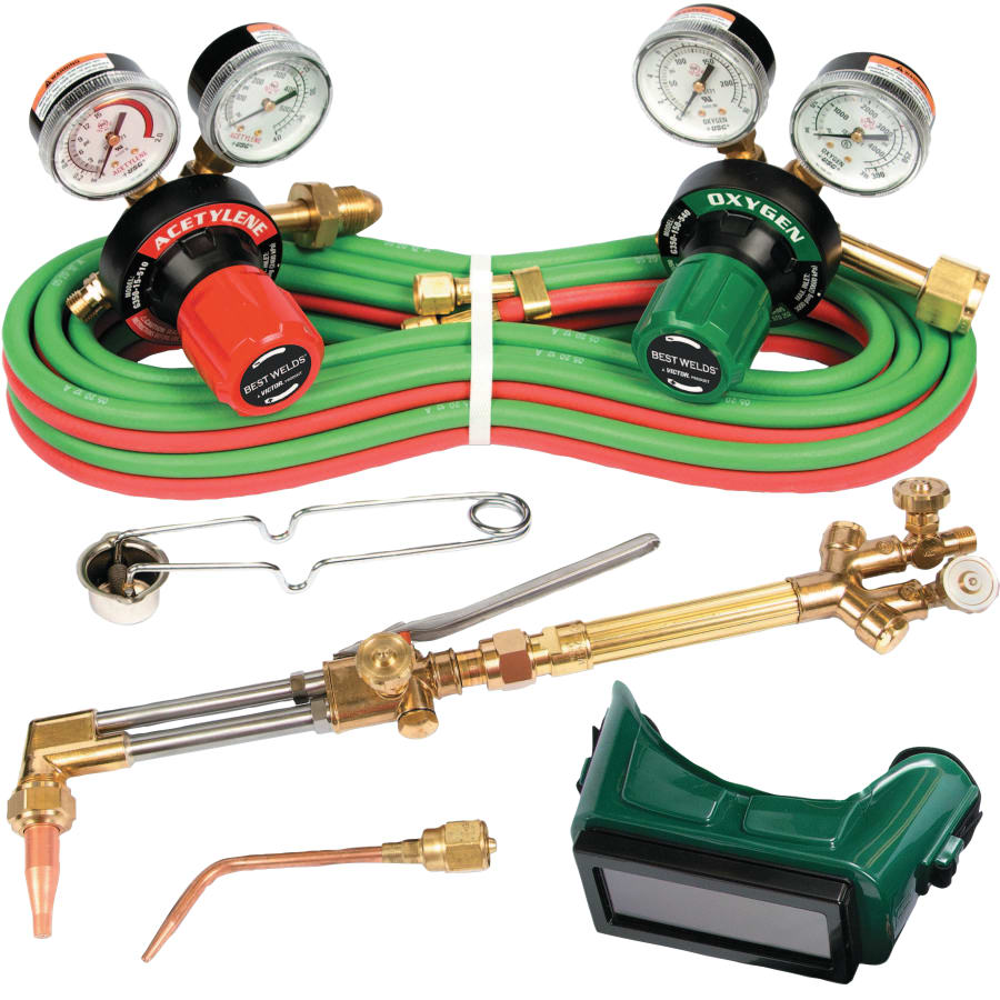 Best Welds G350 Series Cutting and Welding Outfit, 3/8 in to 6 in, Cut ...