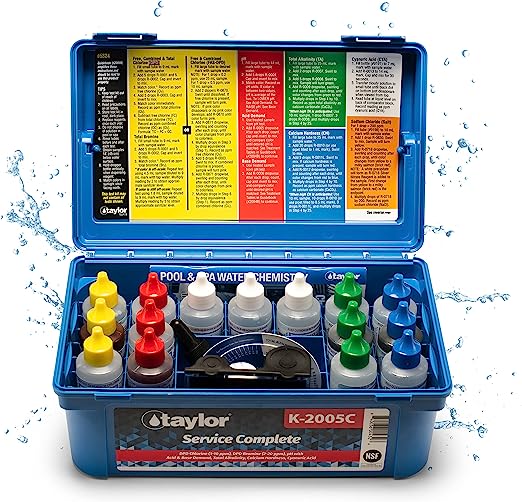 TAYLOR Complete High Range Pool Water Test Kit K-2005C – Aabaco Store