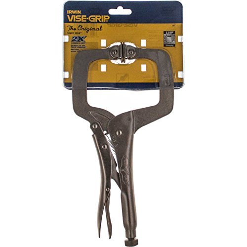 IRWIN VISE-GRIP Original Locking C-Clamp with Swivel Pads, 11", 20 ...