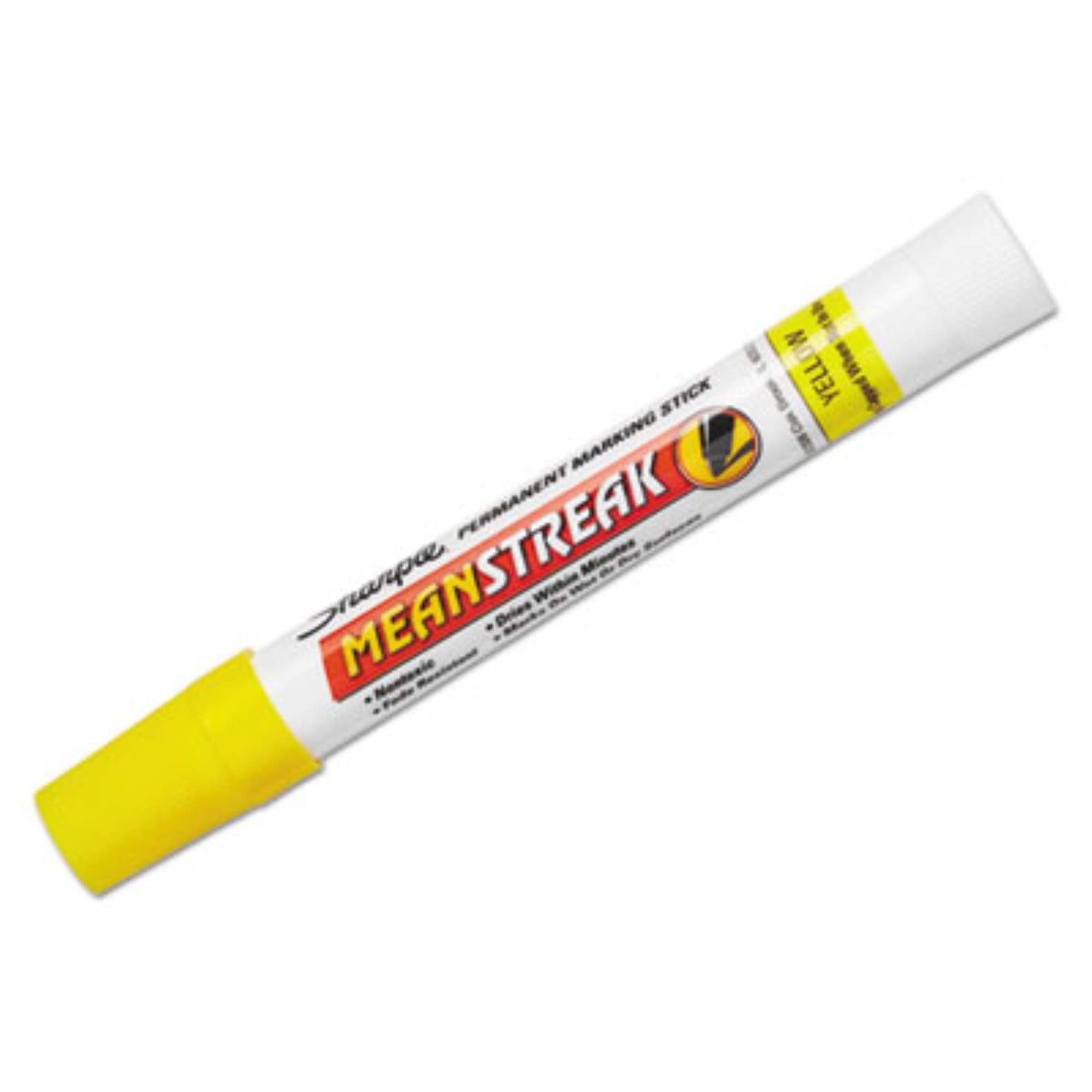 Sharpie Mean Streak Waterproof Marking Stick, 12 Yellow Markers (85005 ...