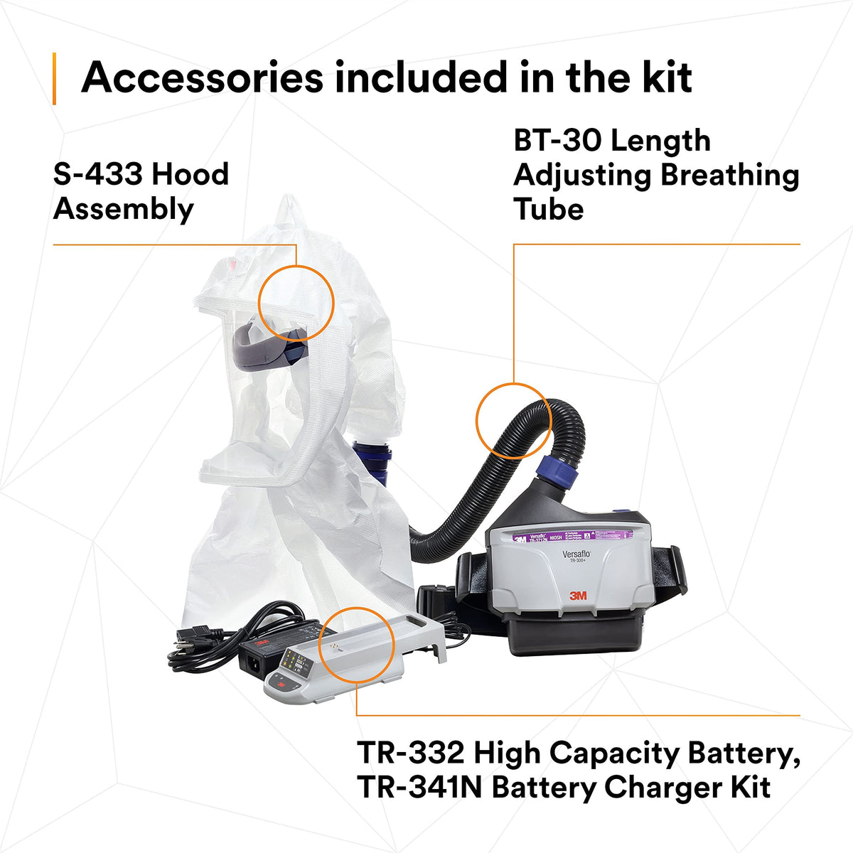 3M PAPR Respirator, Versaflo Powered Air Purifying Respirator Kit, TR ...