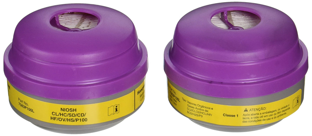 North 7583P100 Combination Filter P100/Organic Vapor/Acid Sas – Aabaco ...