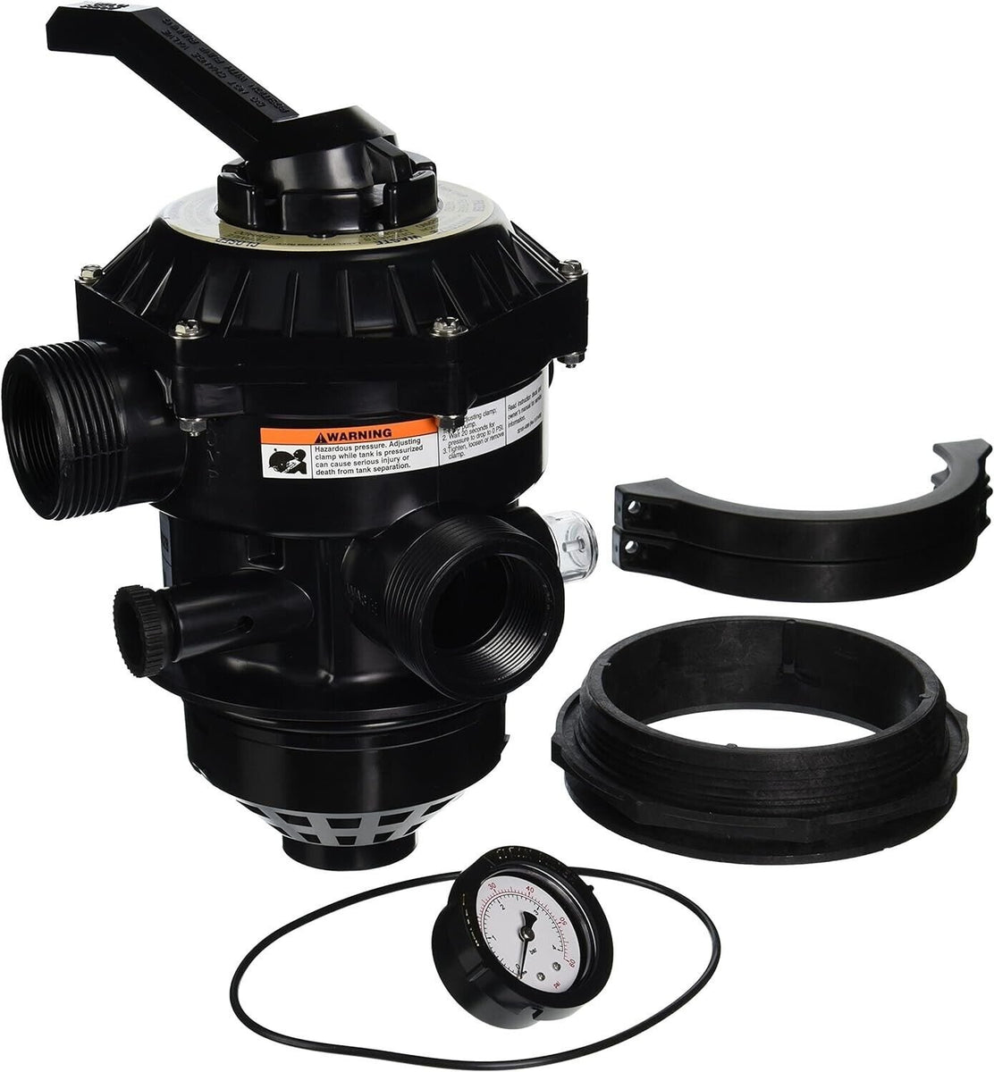 Pentair 1.5" TA Tagelus® Filter Top Mount Multiport Valve Buttress Thr ...