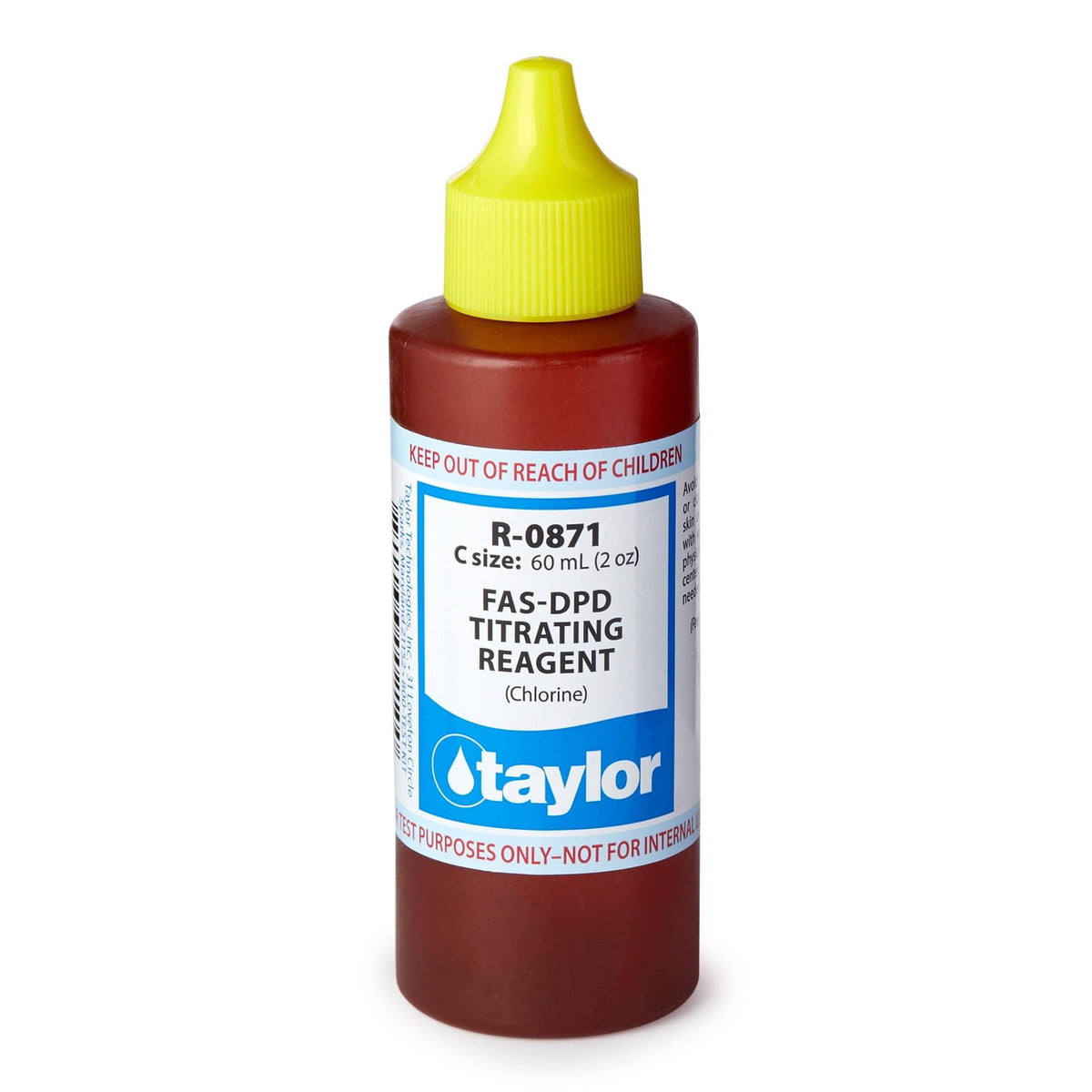 taylor Swimming Pool Test Kit Titrating Reagent Chlorine Bottle 2 Ounc ...