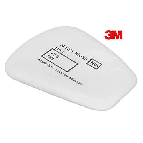 3M N95 Respirator Filter, 5N11, Disposable, Non-Oil Based Particulates ...