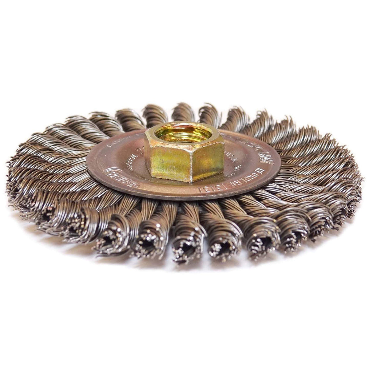 Weiler 13131 ROUGHNECK MAX 4" Stringer Bead Wheel, .020" Steel Fill, 5 ...