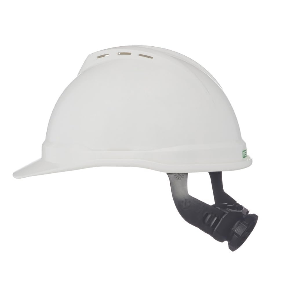 MSA 10034018 V-Gard 500 Cap Style Safety Hard Hat with Fas-Trac III Ra ...