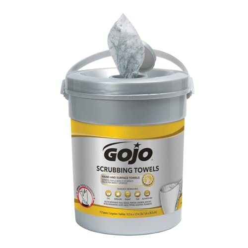 Gojo Dual Textured Scrubbing Wipes Canister 72 Wipes – Aabaco Store
