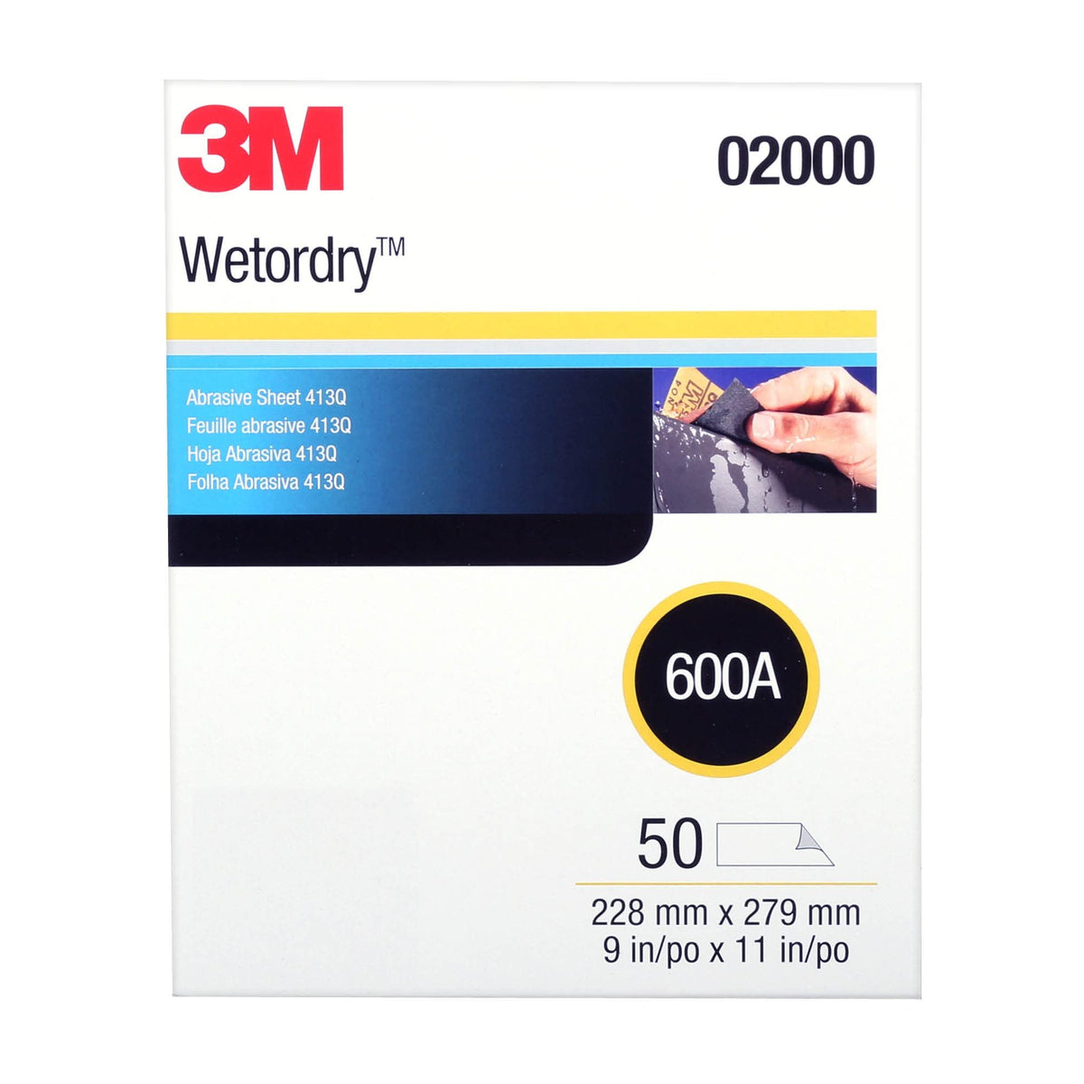 3M™ Wetordry™ Abrasive Sheet, 50 Sheets per Carton – Aabaco Store