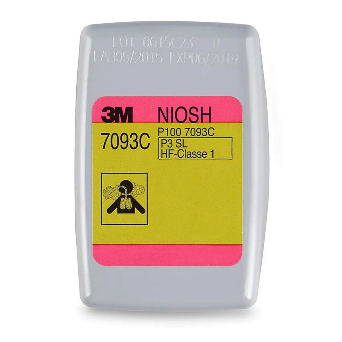 3M™ Hydrogen Fluoride Cartridge/Filter 7093C, P100, with Nuisance Leve ...